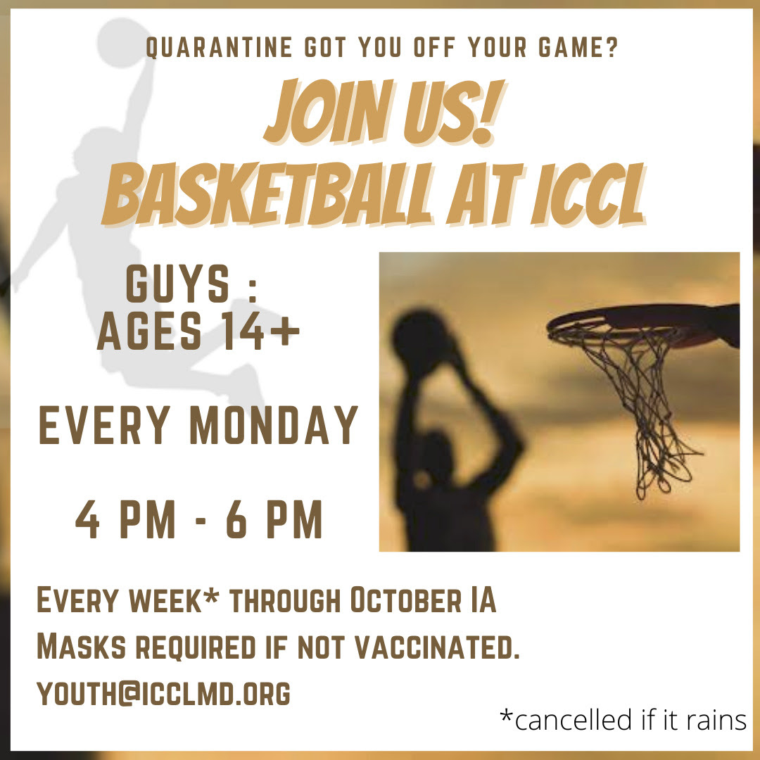 Guys Basketball at ICCL (Ages 14+) – Islamic Community Center of Laurel